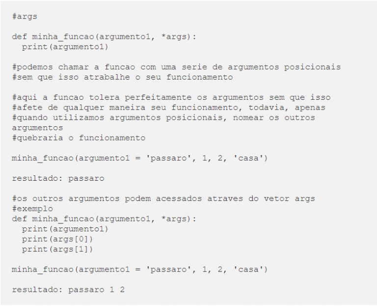 Entendendo Python: *args e **kwargs
